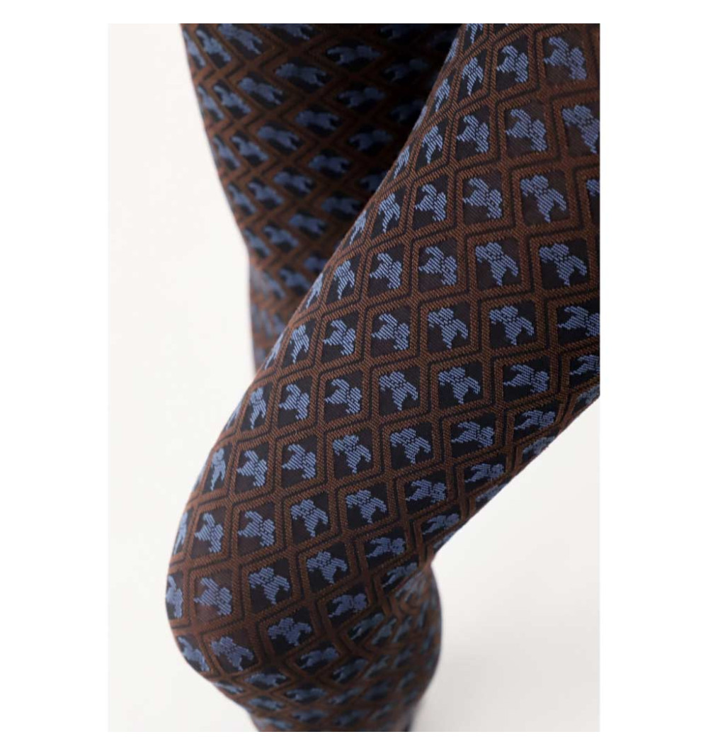 Collants opaques 50 deniers motifs floraux - Oroblu